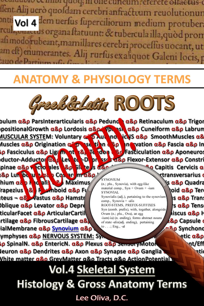 Anatomy & Physiology Terms Greek&Latin ROOTS DECODED! Vol.4: Skeletal ...