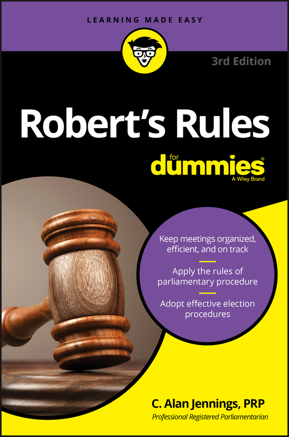 Robert's Rules For Dummies by C. Alan Jennings, PRP (Ebook) - Read free ...