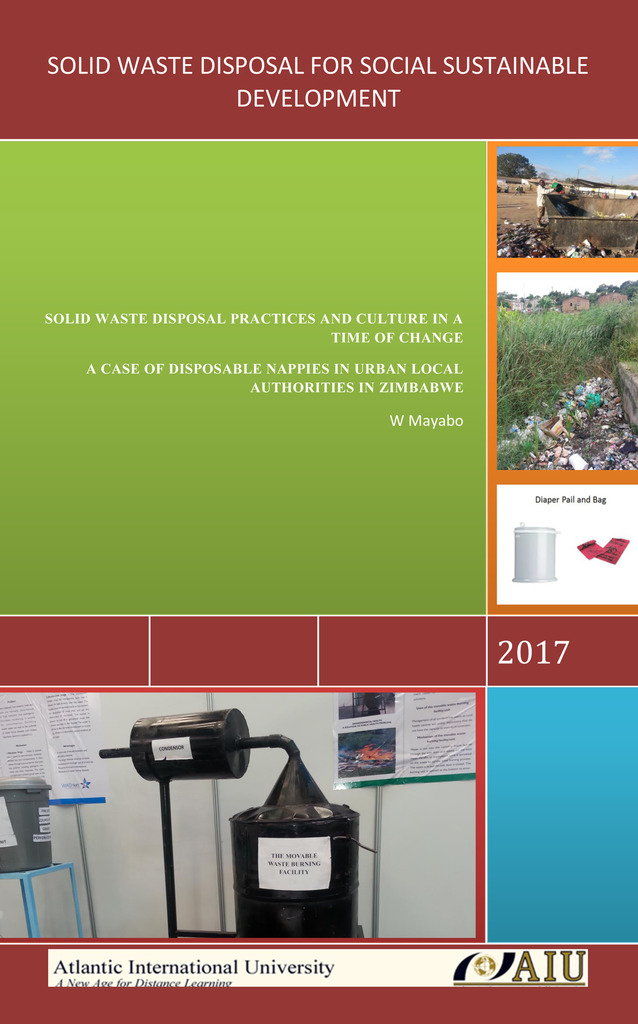 Solid Waste Disposal For Social Sustainable Development by W Mayabo ...