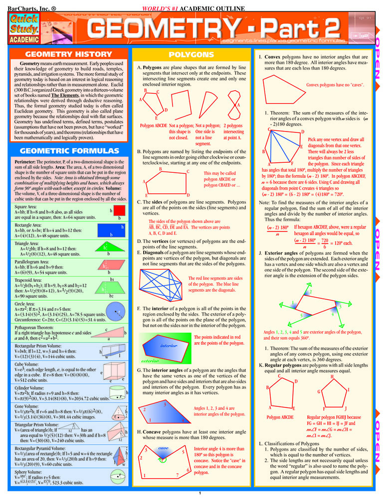 Geometry Part 2 by BarCharts Publishing, Inc. (Ebook) - Read free for ...
