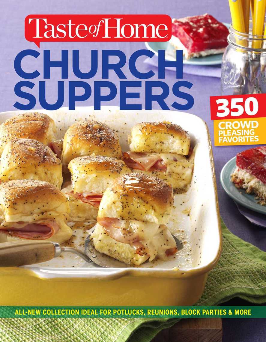 Taste of Home Church Supper Cookbook--New Edition by Editors at Taste ...