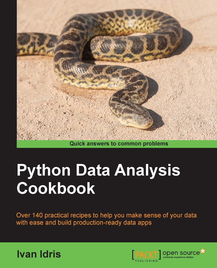 Python Data Analysis Cookbook By Ivan Idris Book Read Online 2703