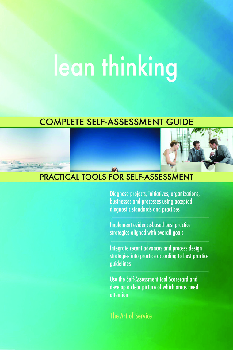 lean thinking Complete Self-Assessment Guide by Gerardus Blokdyk (Ebook ...