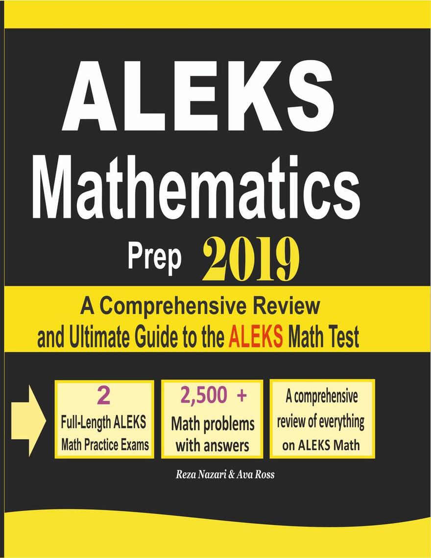 ALEKS Mathematics Prep 2019 by Reza Nazari, Ava Ross (Ebook) - Read ...