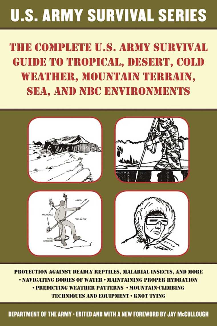 The Complete U.S. Army Survival Guide to Tropical, Desert, Cold Weather ...