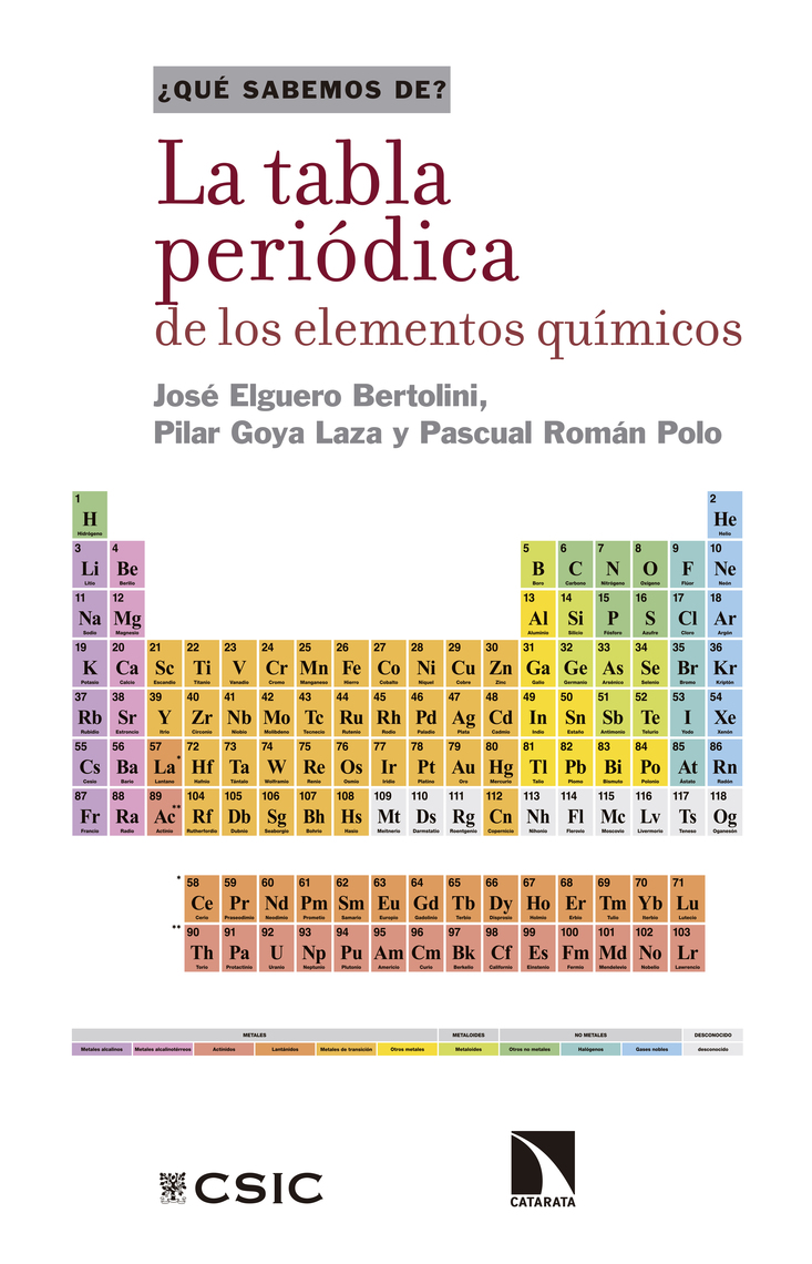 La tabla periódica de los elementos químicos por José Elguero, Pilar ...