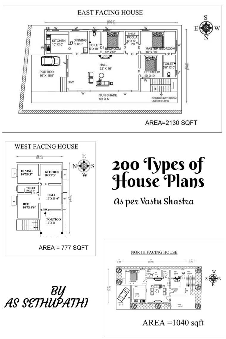 200 Types of House Plans as per Vastu Shastra by AS Sethu Pathi (Ebook ...