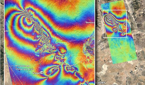 Rippling Rainbow Map Shows How California Earthquakes Moved The Earth ...