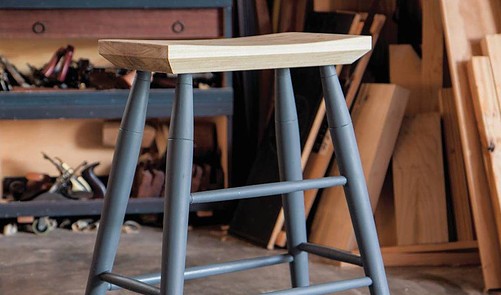 Shinto-Inspired Bar Stool - Popular Woodworking | Everand