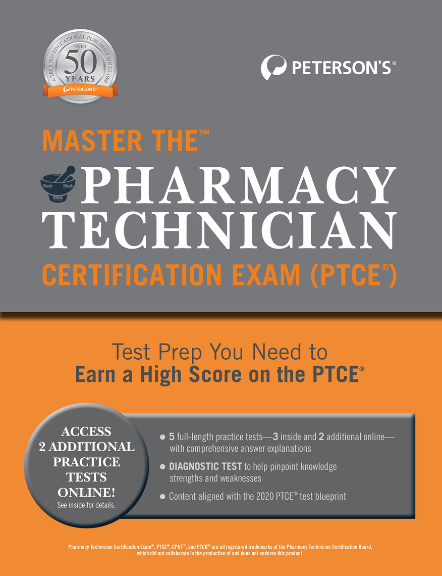 Master the Pharmacy Technician Certification Exam (PTCE) by Peterson's ...