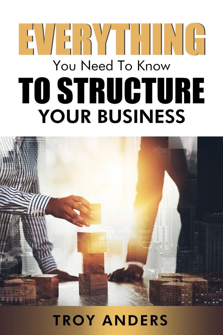 Everything You Need To Know To Structure Your Business by Troy Anders ...