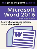 Microsoft Word 2016 Manual | PDF | Microsoft Word | Window (Computing)