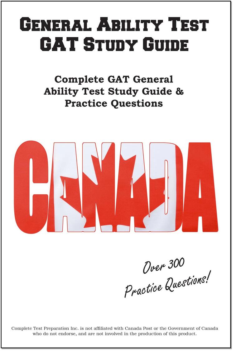General Ability Test GAT Study Guide by Complete Test Preparation Inc ...