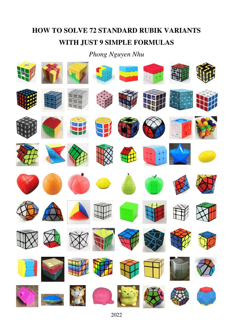 How To Solve 72 Standard Rubik Variants With Just 9 Simple Formulas by ...