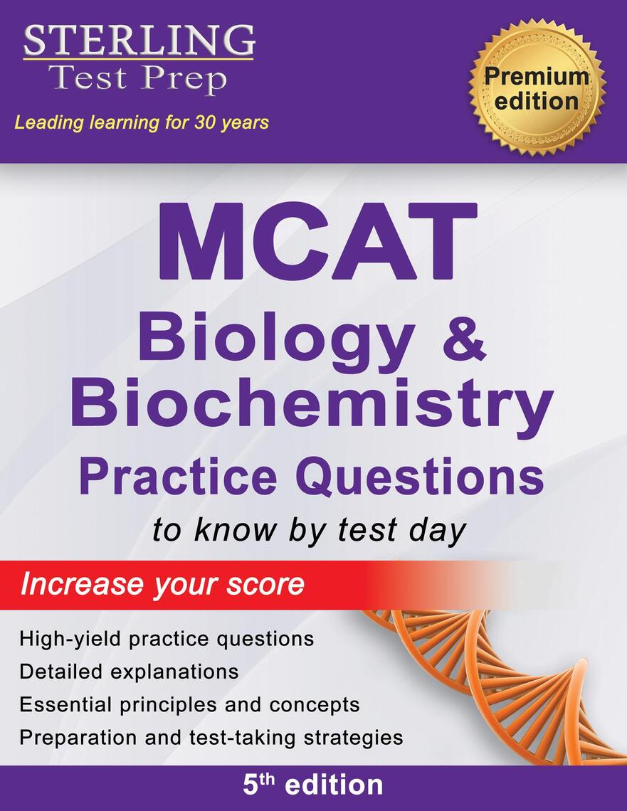 MCAT Biology & Biochemistry Practice Questions by Sterling Test Prep ...