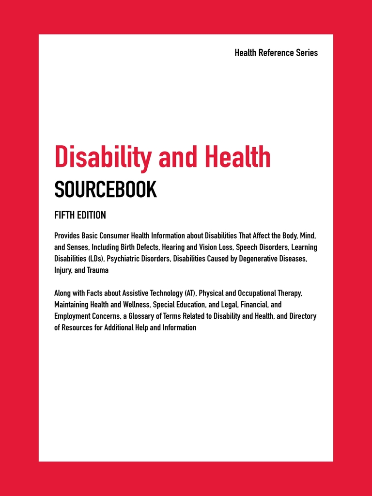 Disability and Health Sourcebook, Fifth Edition by Omnigraphics - Ebook ...