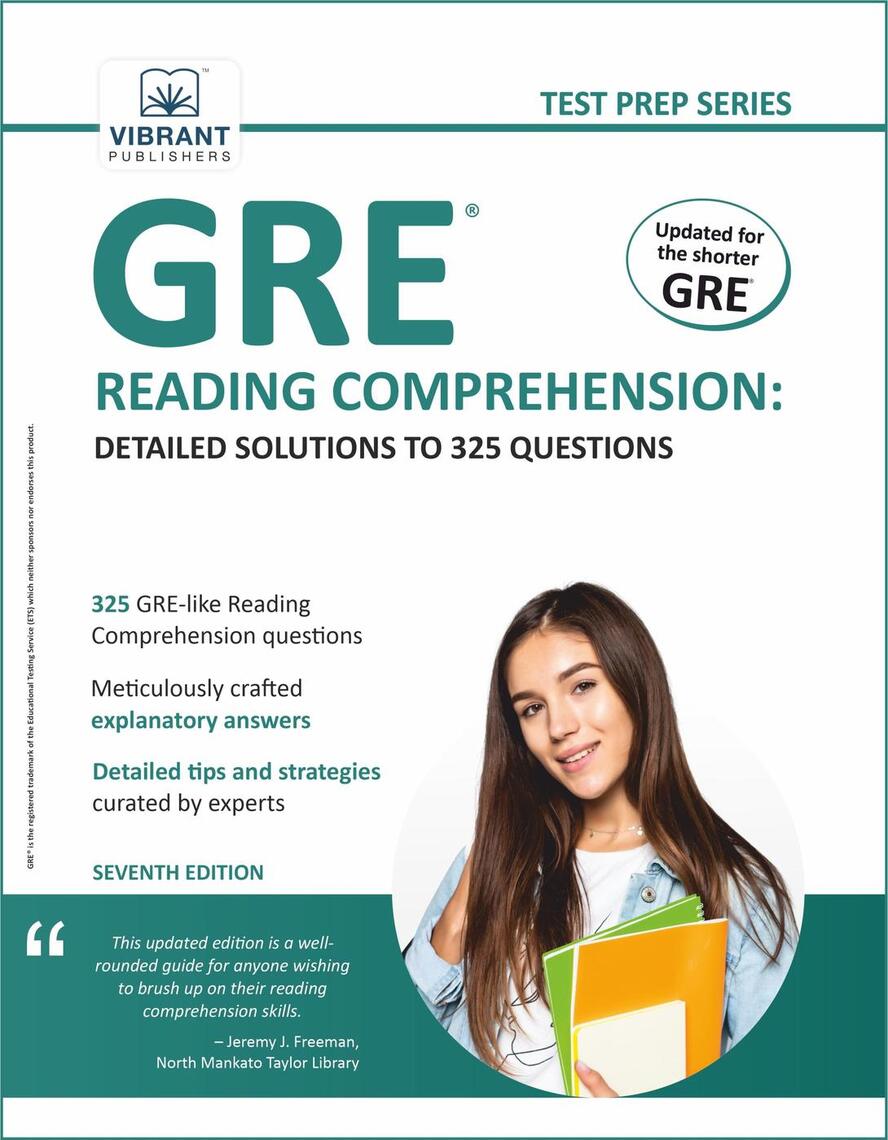 GRE Reading Comprehension: Detailed Solutions to 325 Questions by ...