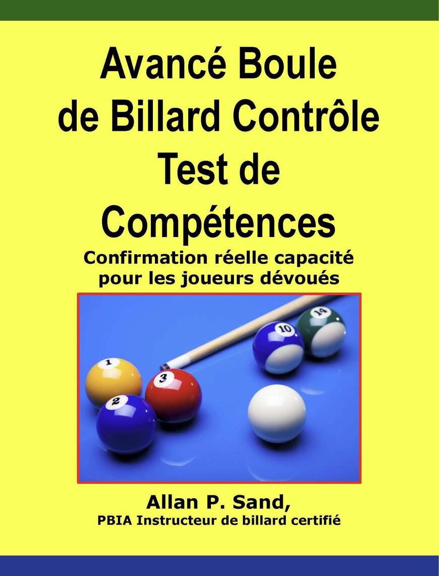 Avancé Boule de Billard Contrôle Test de Compétences - Confirmation ...