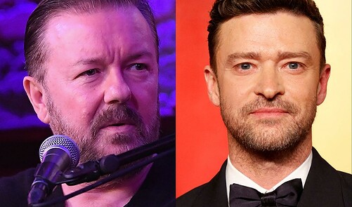 Ricky Gervais ‘Brutally’ Trolls Justin Timberlake Over Drink-driving ...