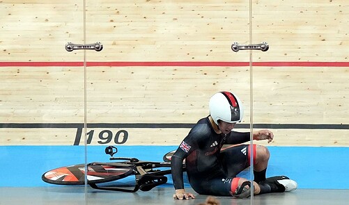 Archie Atkinson Denied Cycling Gold After Crashing In Closing Stages Of ...