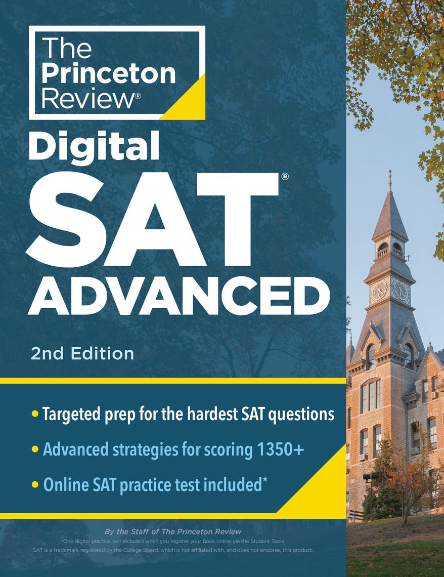 Princeton Review Digital SAT Advanced, 2nd Edition by The Princeton ...