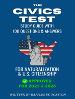 2008 Civics Practice Test USCIS | PDF | The United States | Government