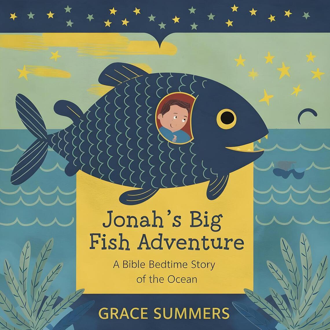 Jonah’s Big Fish Adventure: A Bible Bedtime Story of the Ocean by Grace ...