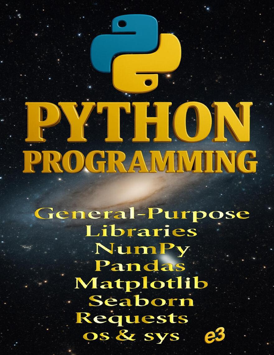 Python Programming General Purpose Libraries Numpypandasmatplotlib 1315