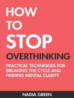 Stop Overthinking | PDF | Thought | Mindfulness