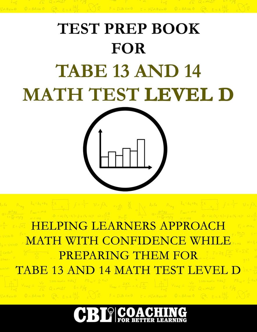 Test Prep Book for TABE 13 and 14 Math Test Level D by Coaching For ...