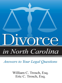 Divorce in North Carolina by Eric C Trosch, William C Trosch (Ebook ...