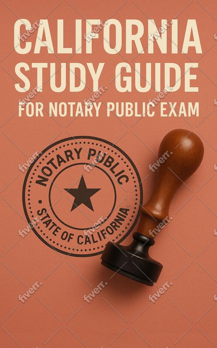 Study Guide for California Notary Public Exam by Study Guide for Ca ...