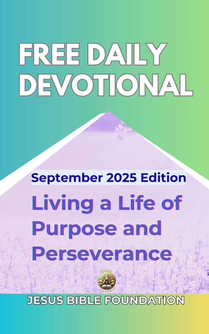 Free Daily Devotional September 2025 Edition by Jesus Bible Foundation ...