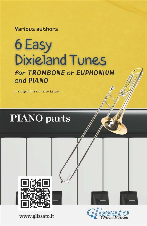 Trombone or Euphonium & Piano "6 Easy Dixieland Tunes" piano parts by ...