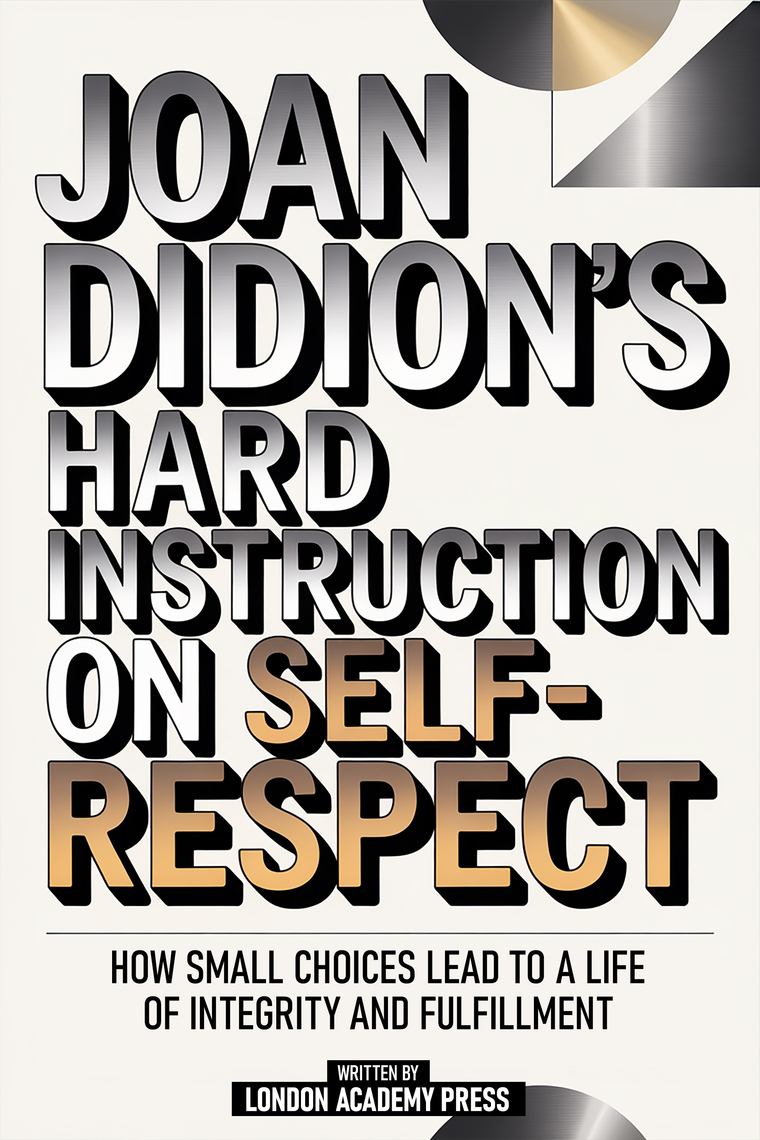 Joan Didion’s Hard Instruction On Self-Respect by London Academy Press ...